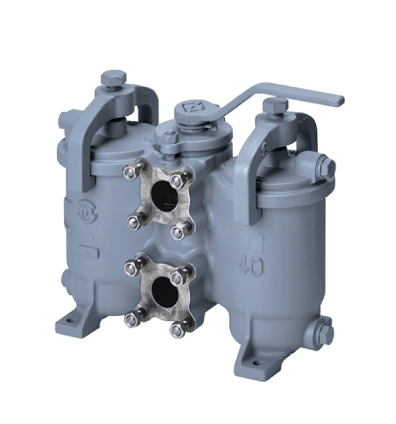 U-turn H-type DUPLEX OIL STRAINER | MIZUNO STRAINER INDUSTRIES CO., LTD.